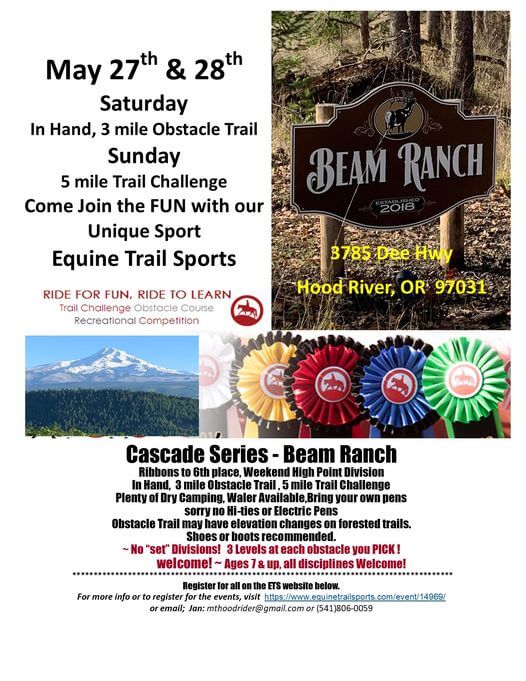 Equine Trail Sports - Cascade Series - Oregon Horse Council
