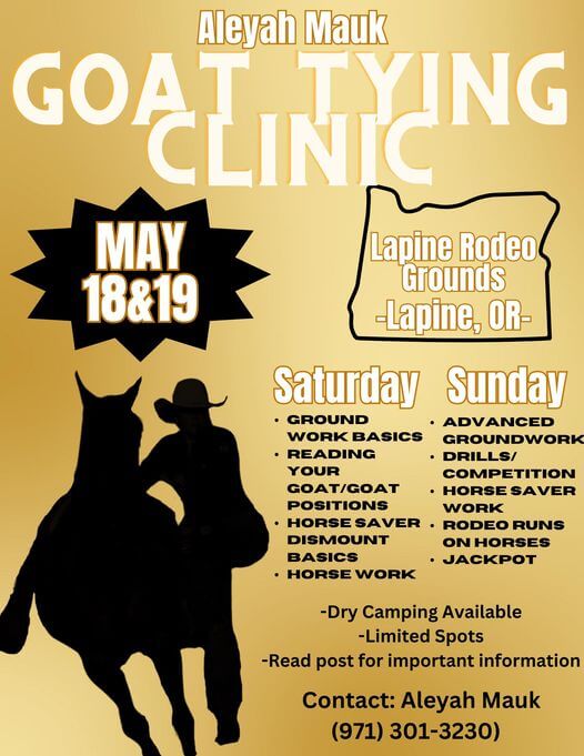 Goat Tying Clinic - Oregon Horse Council